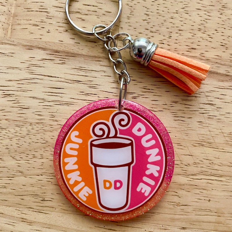 Dunkin Donuts Keychain - Etsy
