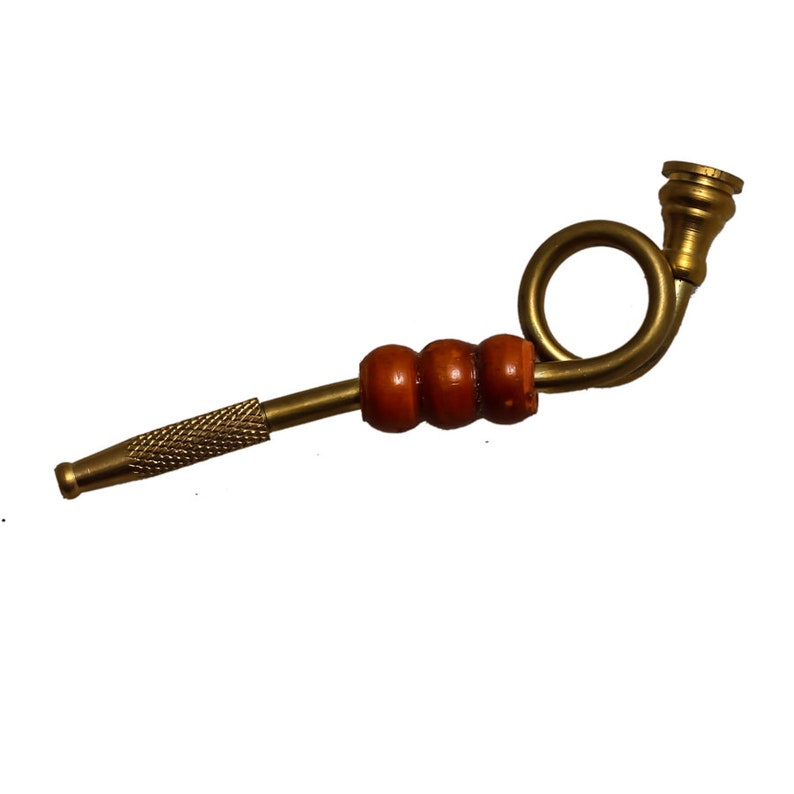 Antique Brass Tobacco Smoke Pipe Pipe for Smoking Handcrafted Pipe ...
