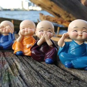 Beautiful Decorative Baby Monk Laughing Buddha Statue for Home - Etsy
