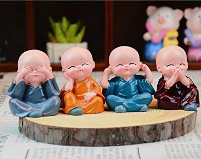 Beautiful Decorative Baby Monk Laughing Buddha Statue for Home and ...