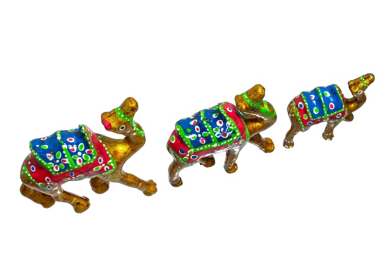 Decorative Camel Set of 3/ Beautiful Enamel Handmade Indian - Etsy