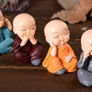 Beautiful Decorative Baby Monk Laughing Buddha Statue for Home - Etsy