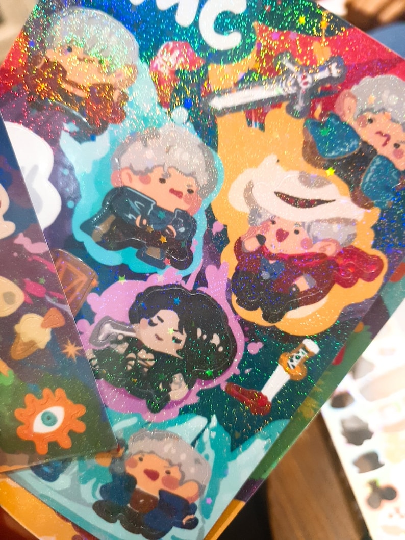 Devil May Cry Sparda Family Holographic Deco Sticker Sheet - Etsy