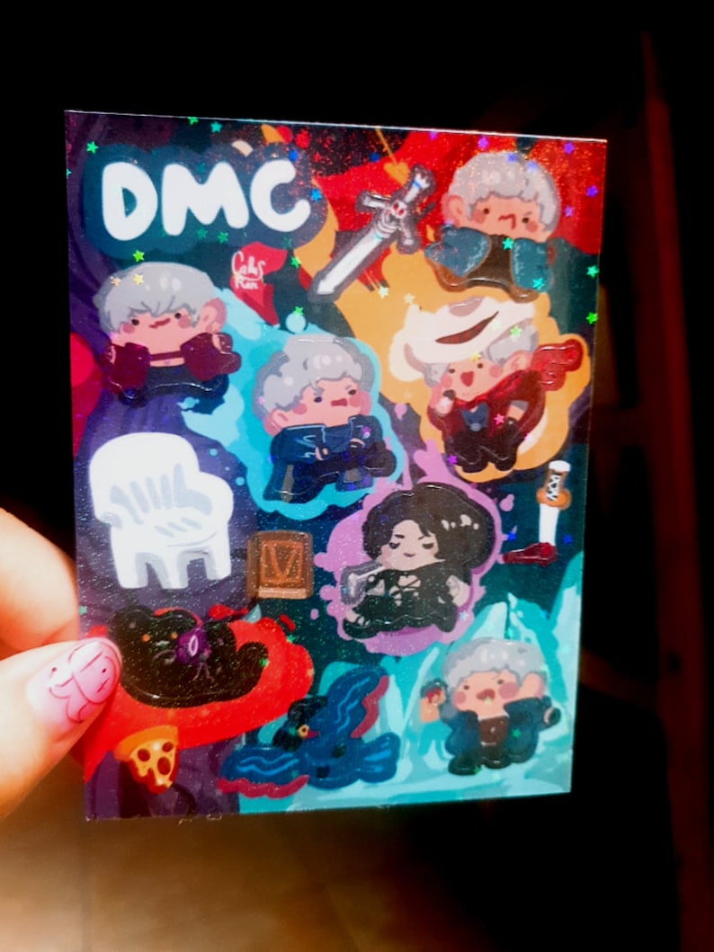 Devil May Cry Sparda Family Holographic Deco Sticker Sheet - Etsy