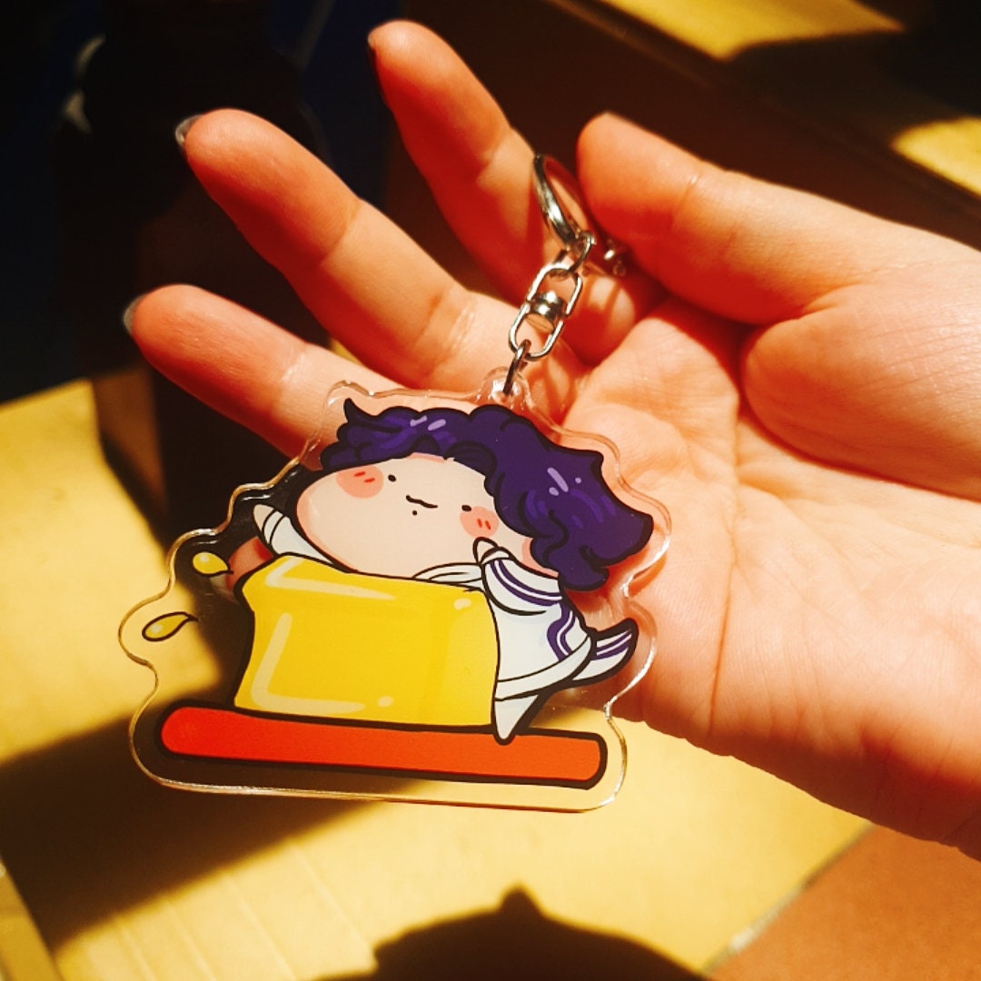 Buttered Kookie - BTS Jungkook Butter Era Chibi Acrylic Keychain - Etsy