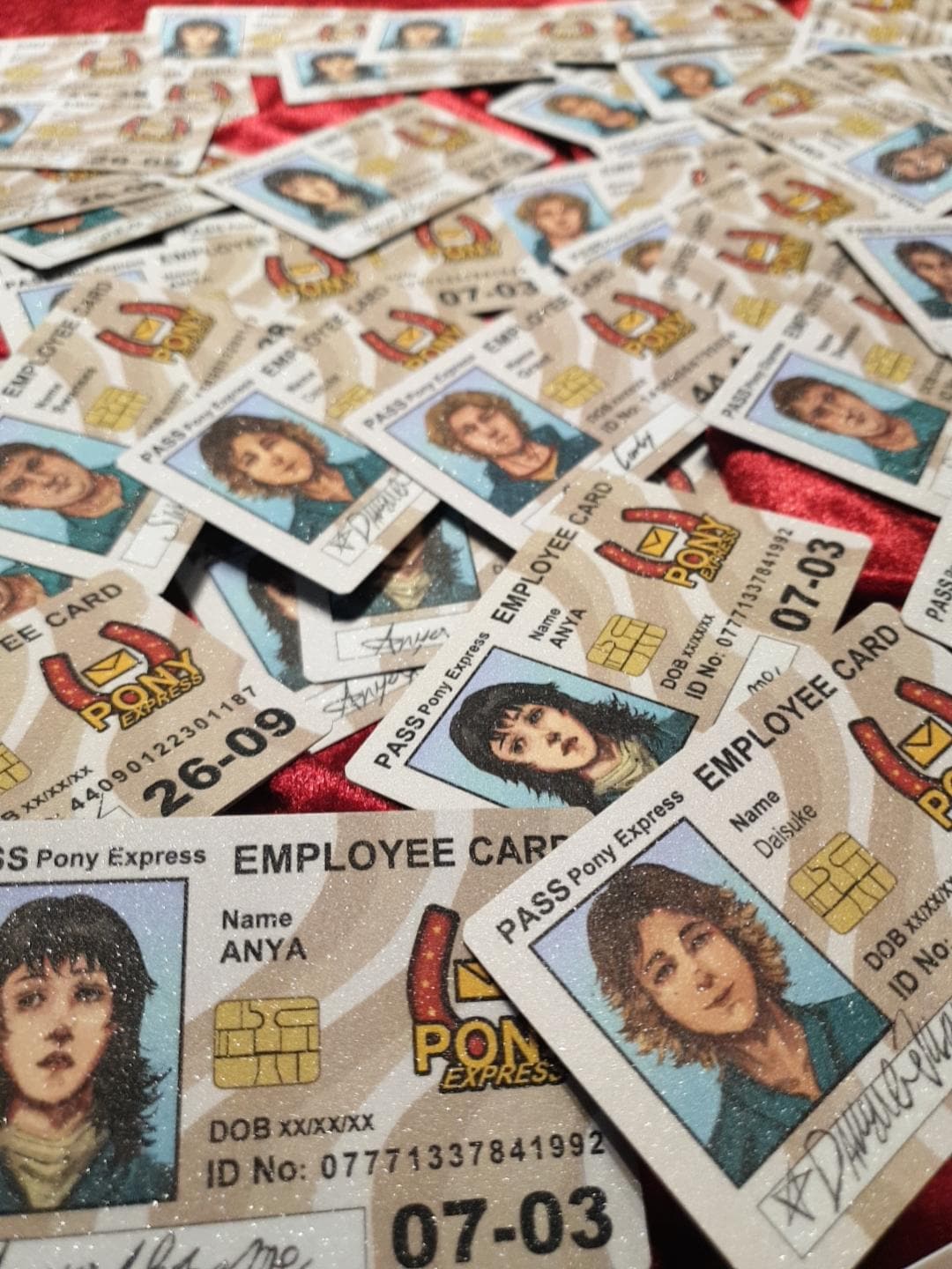 Mouthwashing Tulpar Crew Employee Paper/pvc Cards + Curly 3D Lenticular ...