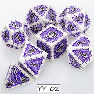 D20 Dnd Blood Dripping Dragon D6 Metal Polyhedral RPG Handmade - Etsy