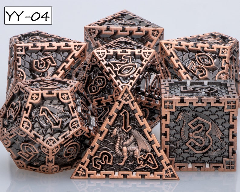 Retro Dnd Dice RPG Meta Dice Dnd Dragon Scale Dice Dice - Etsy