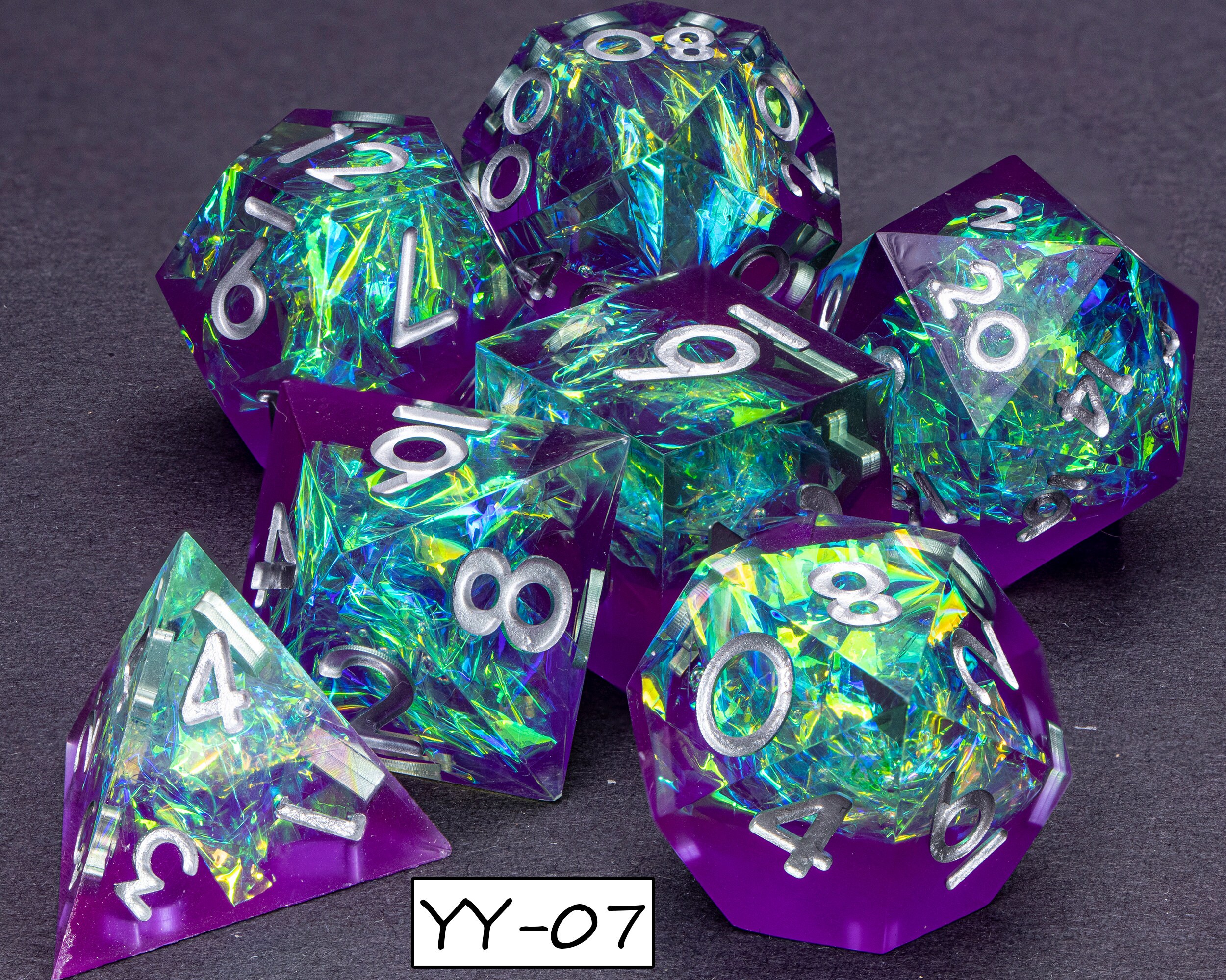 Dnd Purple D20 Dragon Scale RPG D6 Metal Polyhedral Handmade D - Etsy ...