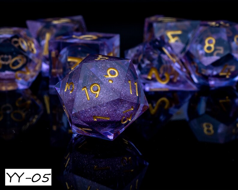 DD D6 Green Liquid Flow Core RPG Polyhedral Sharp Edge - Etsy