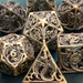 Dnd Dragon D20 Metal Polyhedral RPG Drip Blood D6 Hollow Dragon D and D ...