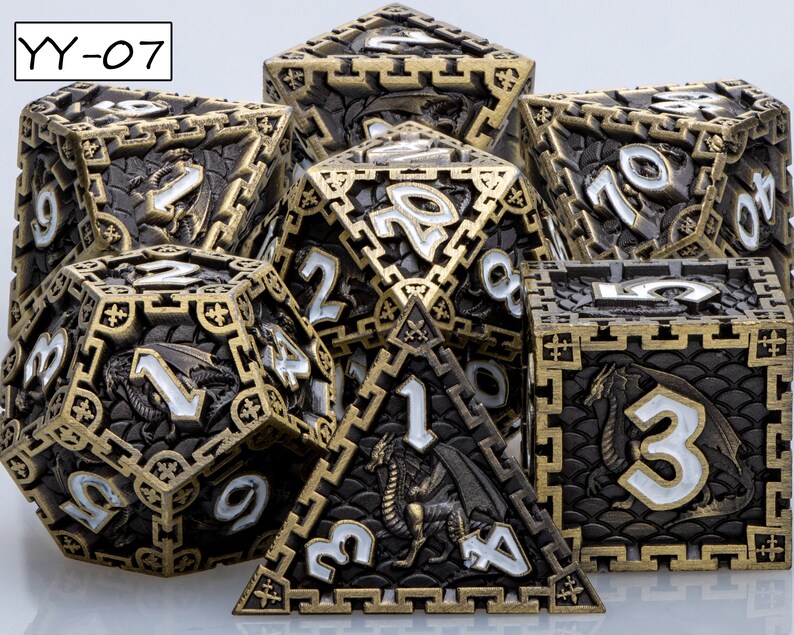 Retro Dnd Dice RPG Meta Dice Dnd Dragon Scale Dice Dice - Etsy