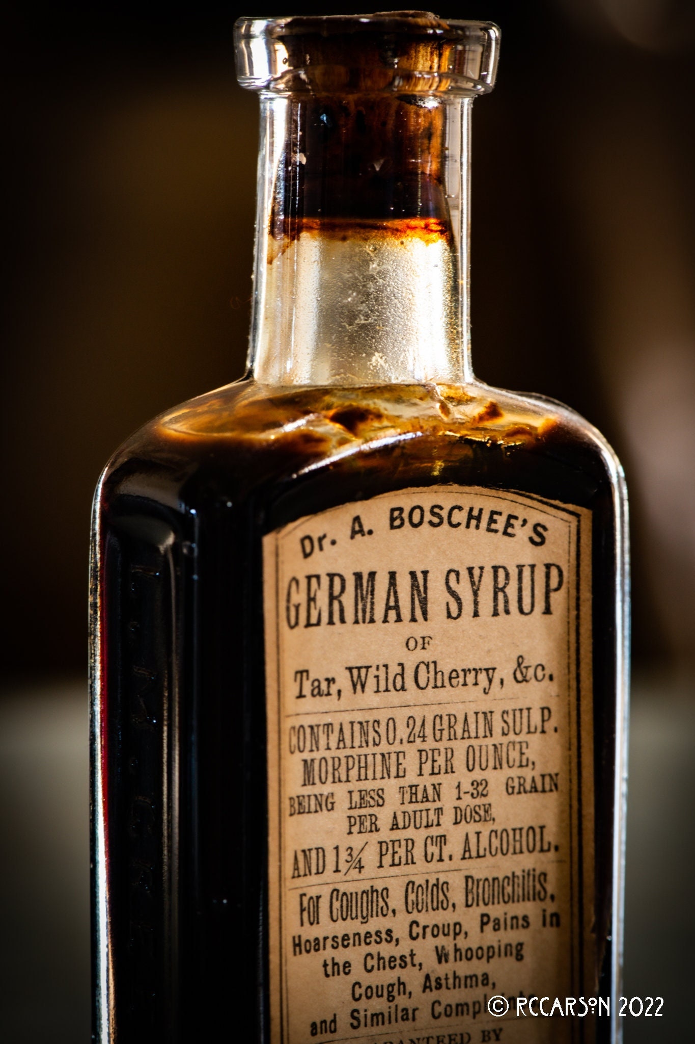 German Syrup Vintage Medicine Bottle 8x10 Giclee Print Mounted - Etsy