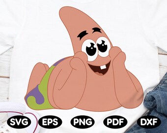 Patrick star svg | Etsy