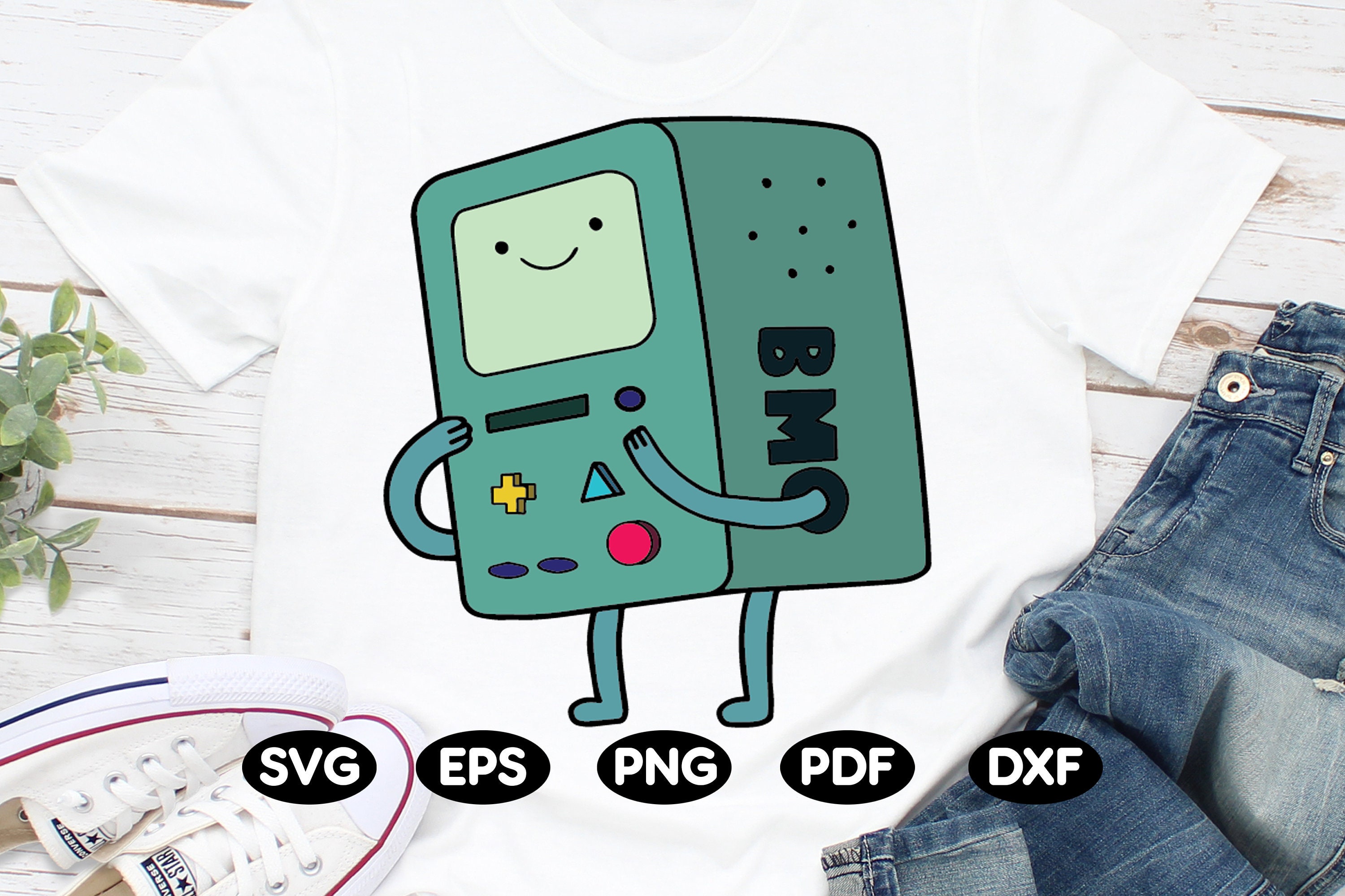 BMO Adventure time cartoon network in Svg Png Dxf Eps Pdf | Etsy