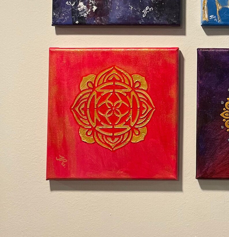 Muladhara Root Chakra Art 3d Chakra Wall Art Yoga Room Decor - Etsy