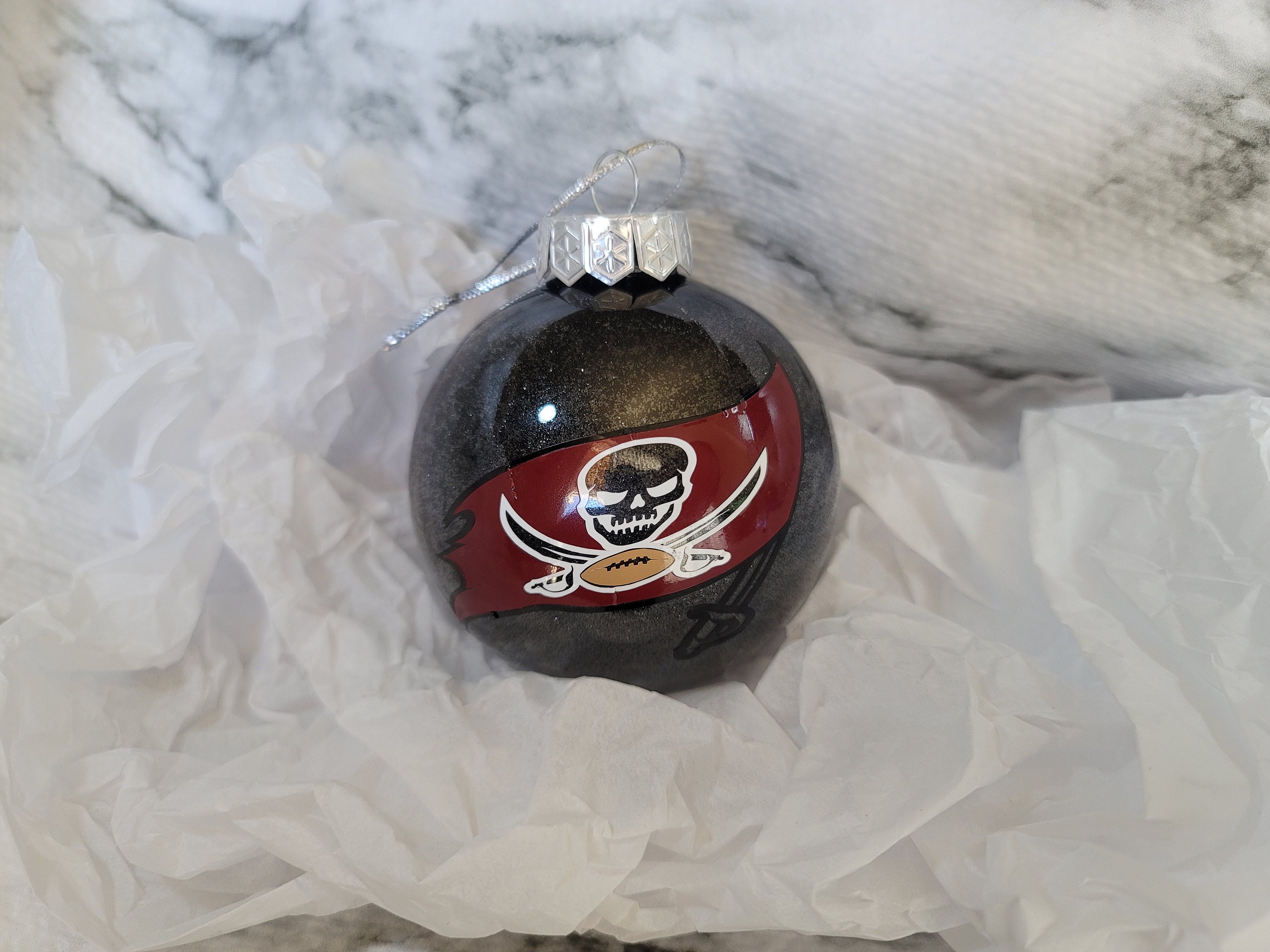 Glitter Christmas Ornament With NFL Team Logo - Etsy