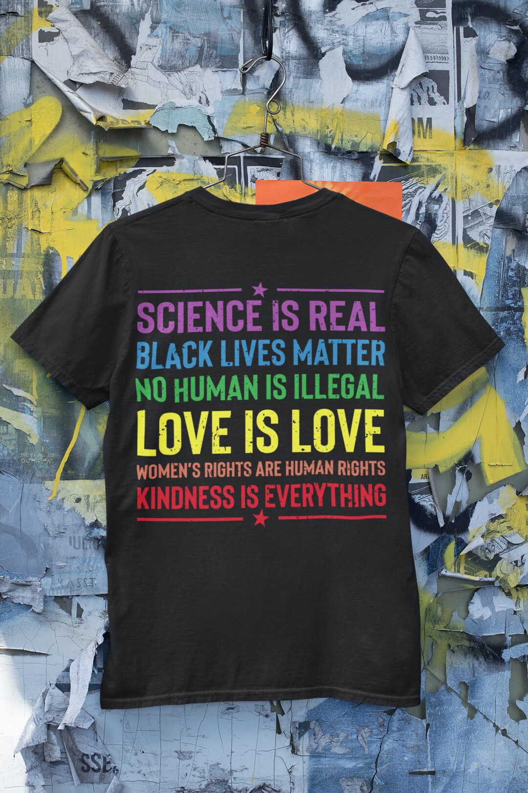 Science is Real Black Lives Matter No Human is Illegal - Etsy