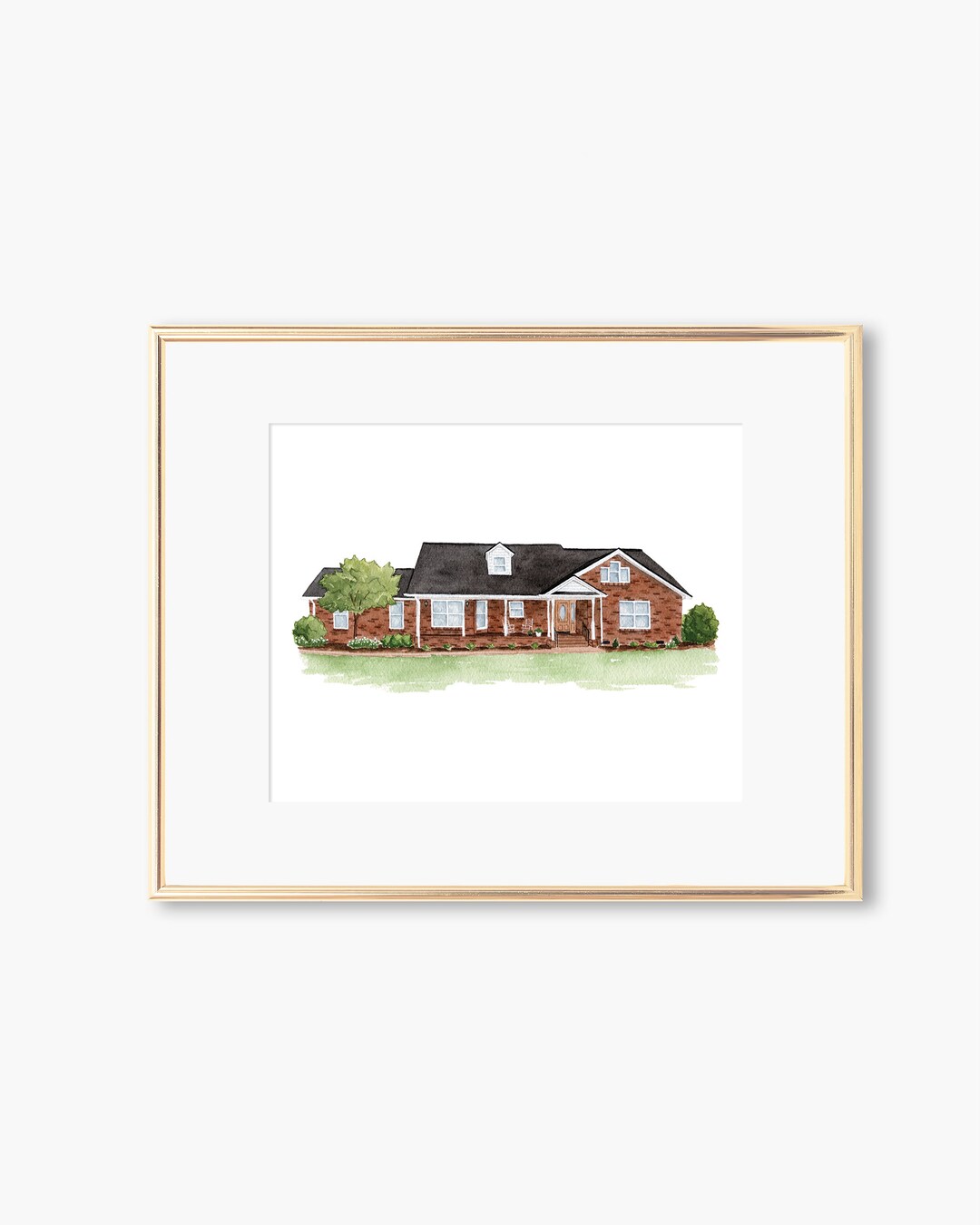 Custom Watercolor House Portrait | Hand-painted House Portrait | Custom ...