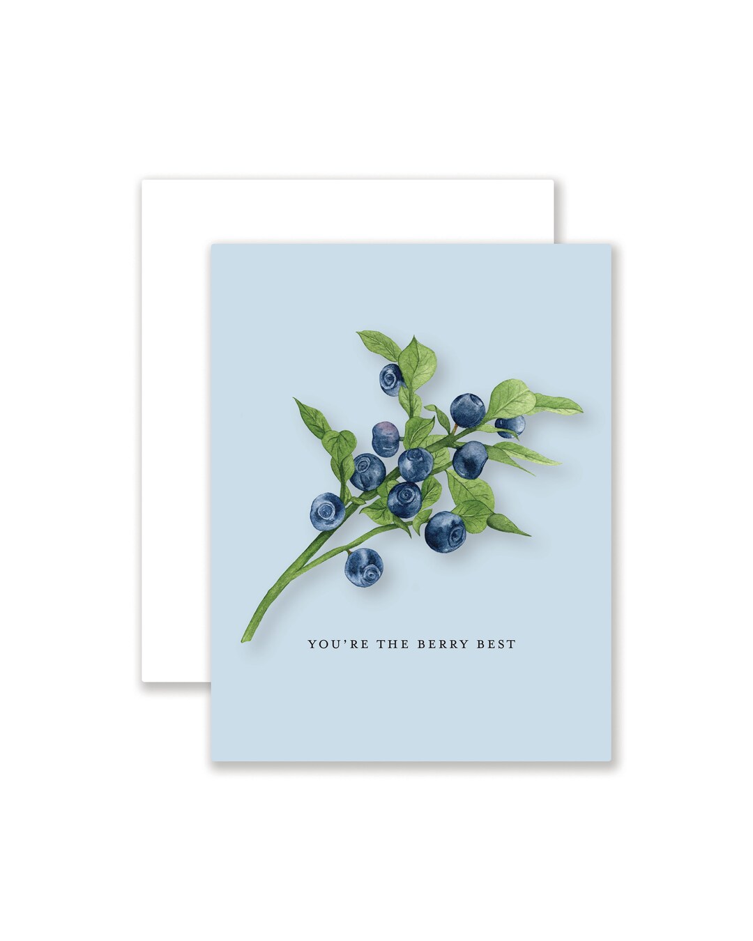You're the Berry Best Greeting Card | Watercolor Blueberry Card ...