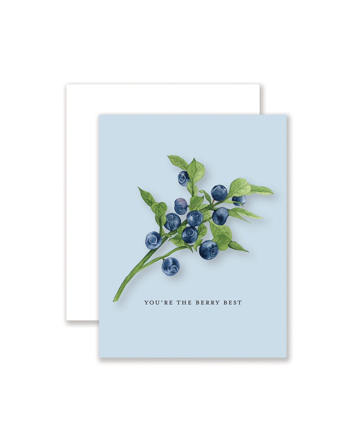 You're the Berry Best Greeting Card | Watercolor Blueberry Card ...