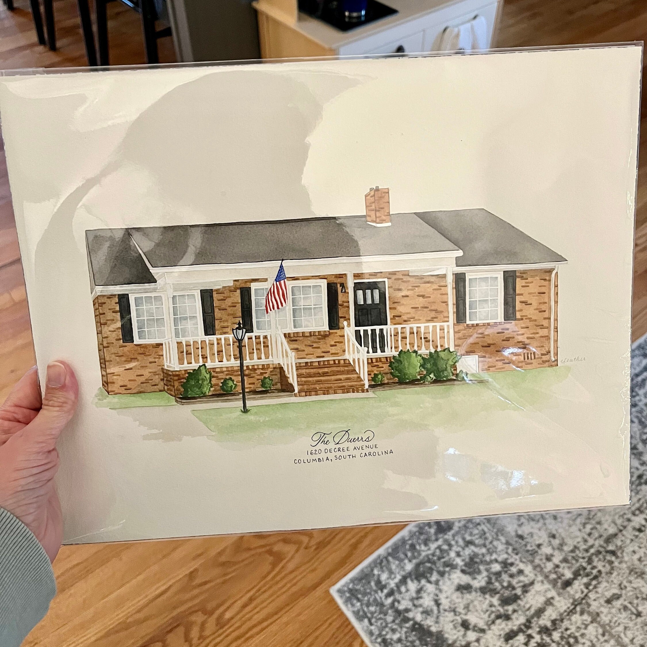 Custom Watercolor House Portrait | Hand-painted House Portrait | Custom ...