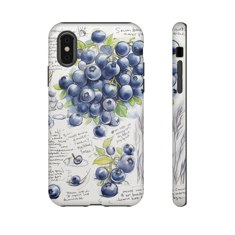 Phone Case, Cute Blueberry Pattern Protective Cover for Iphone, Samsung ...