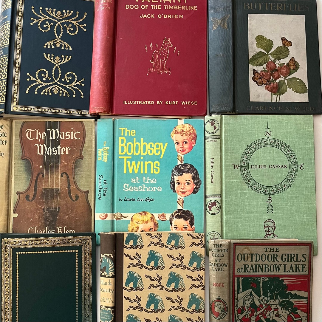 Junk Journal Kit Vintage Book Cover With Prepared Spine and 20 Various ...