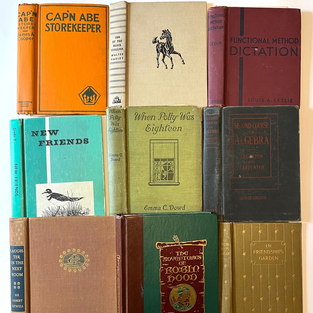 Vintage Book Covers Junk Journal Kit Book Pages for Signatures - Etsy