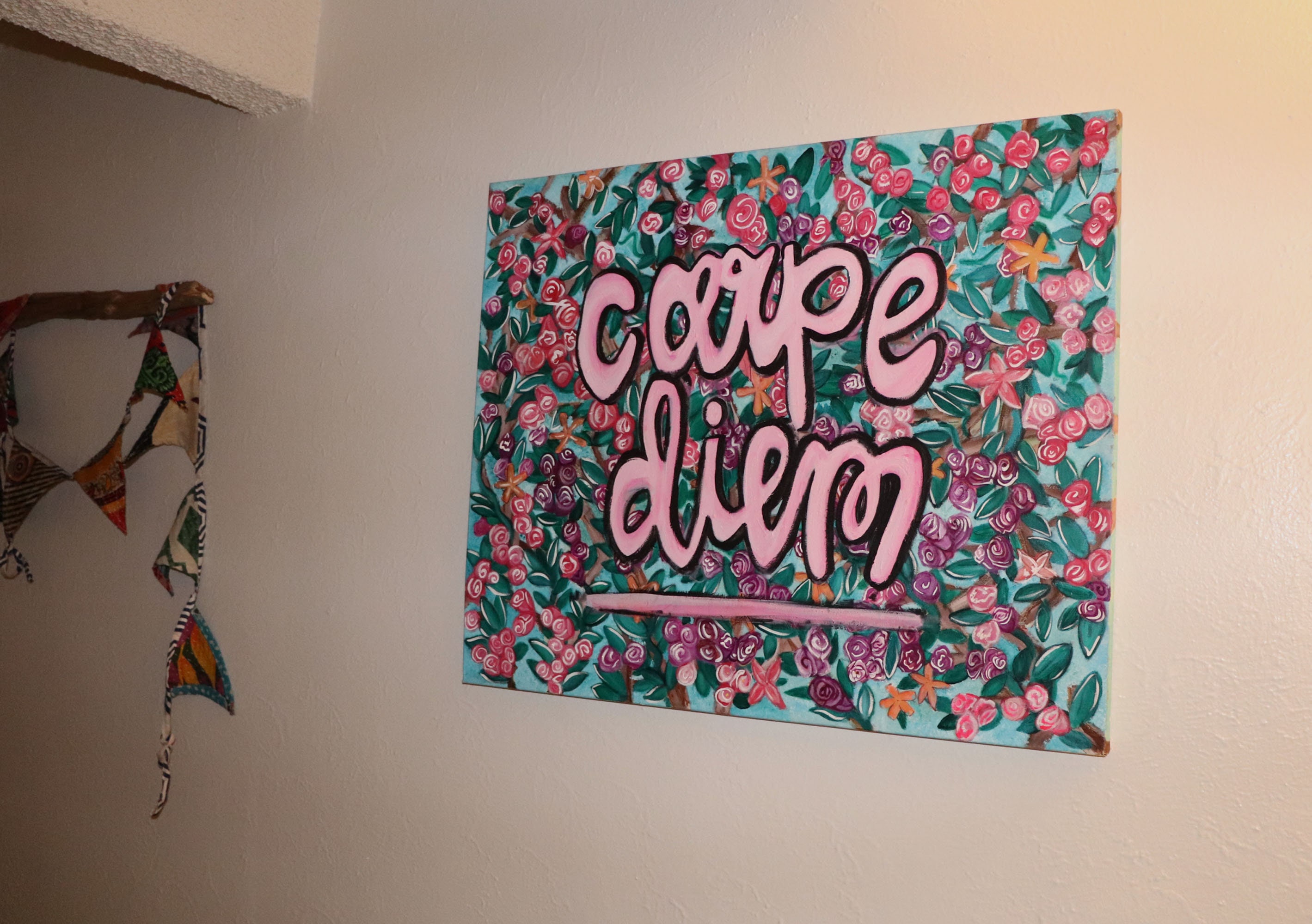 Carpe Diem Mixed Painting On Canvas | Etsy