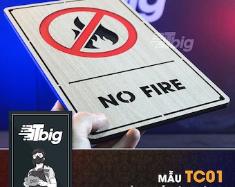 No Fire Area Sign - Etsy