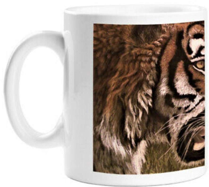 Tiger Mug, Mugs, Wildlife, Barbara Keel, FREE SHIPPING in USA, Football ...