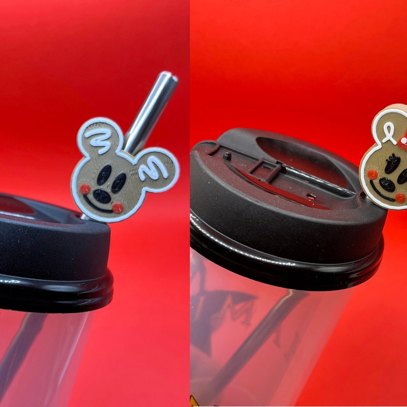Mickey Mouse Straw Topper - Etsy