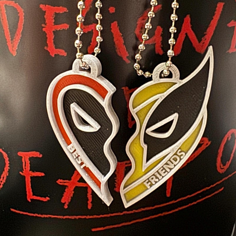Deadpool and Wolverine Necklace - Etsy