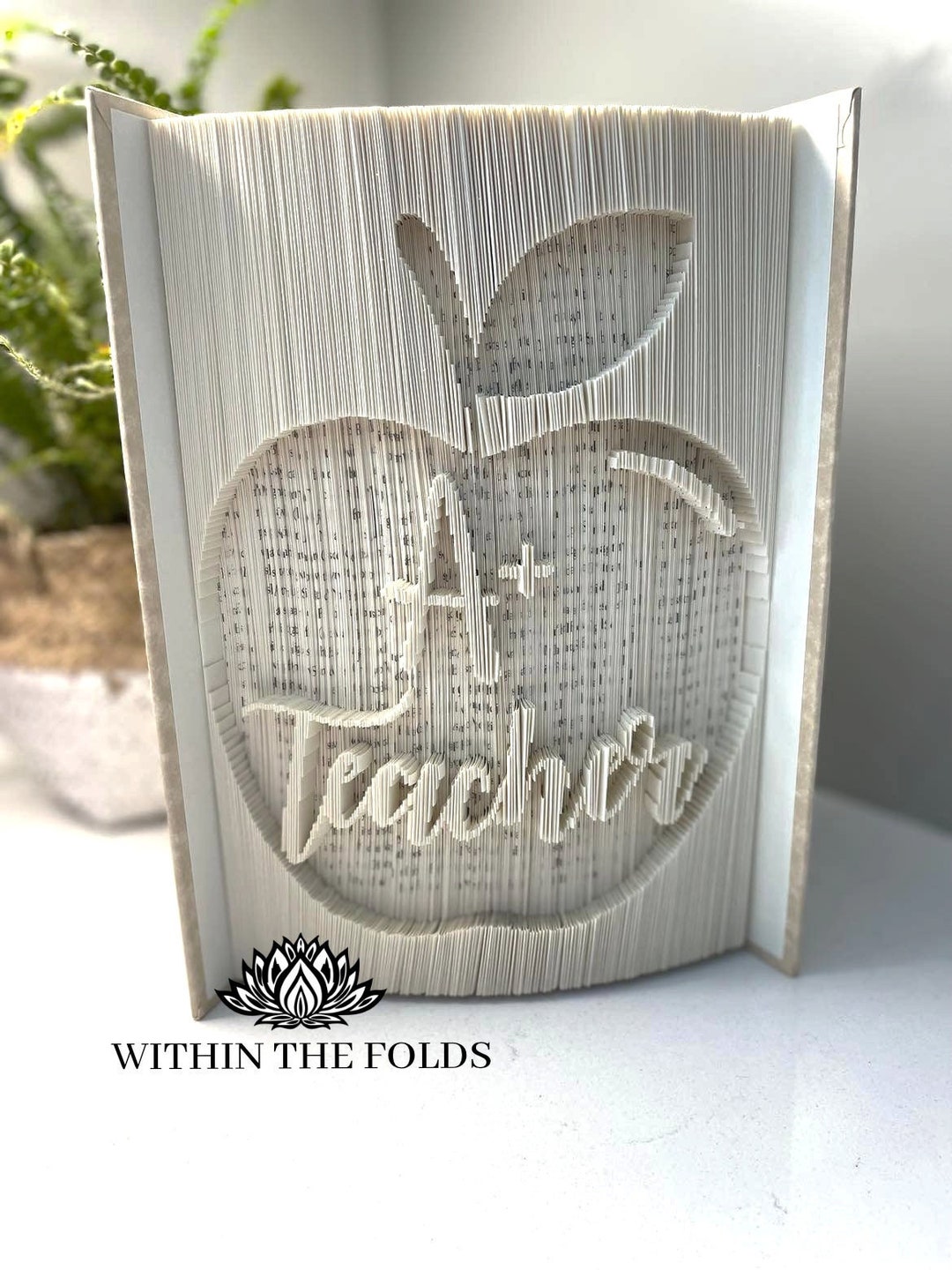 A+ Teacher -- PATTERN - Book Folding - Etsy