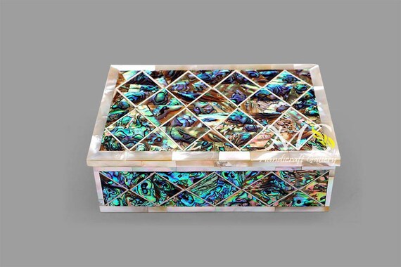 Handmade Beautiful Box Amazing Pattern Abalone Shell With - Etsy