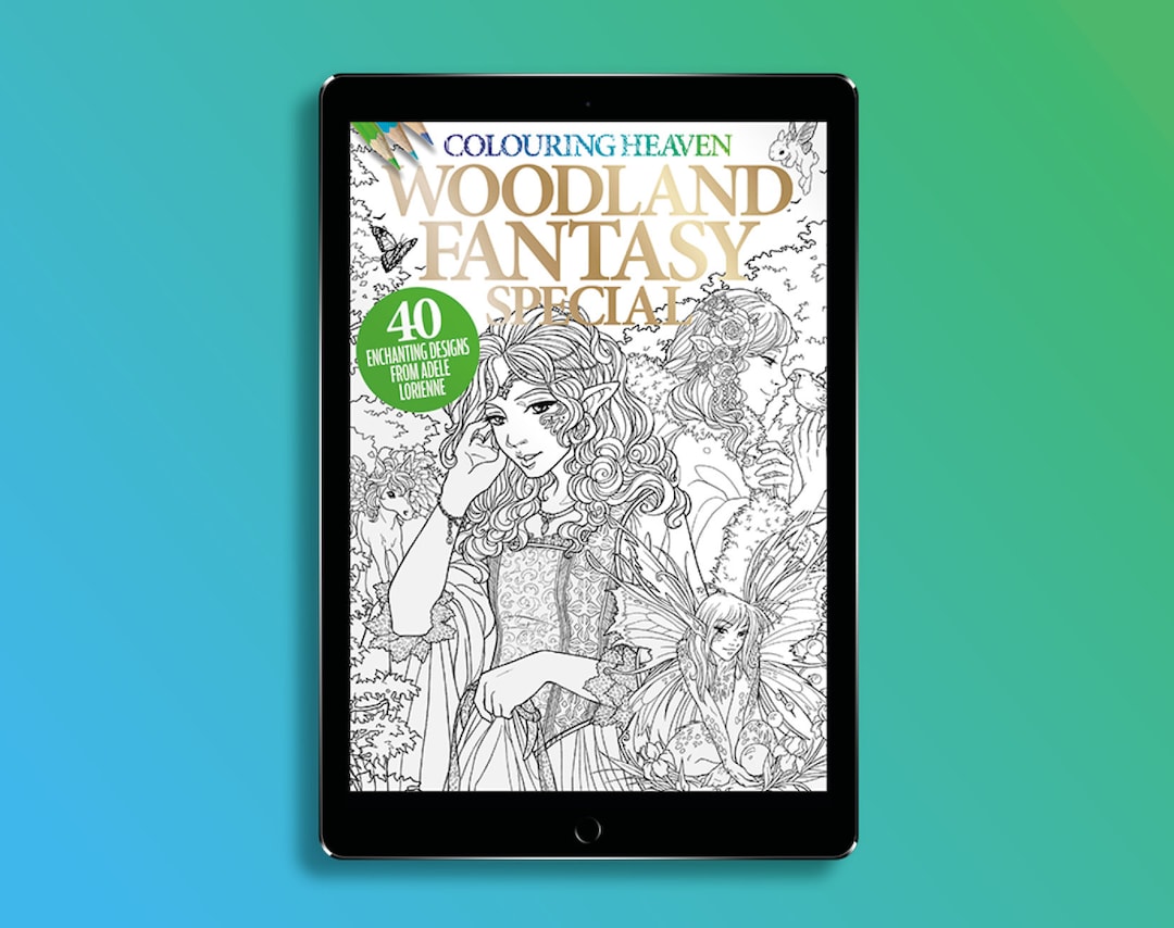 Colouring Heaven Woodland Fantasy Special digital Download PDF Fantasy ...