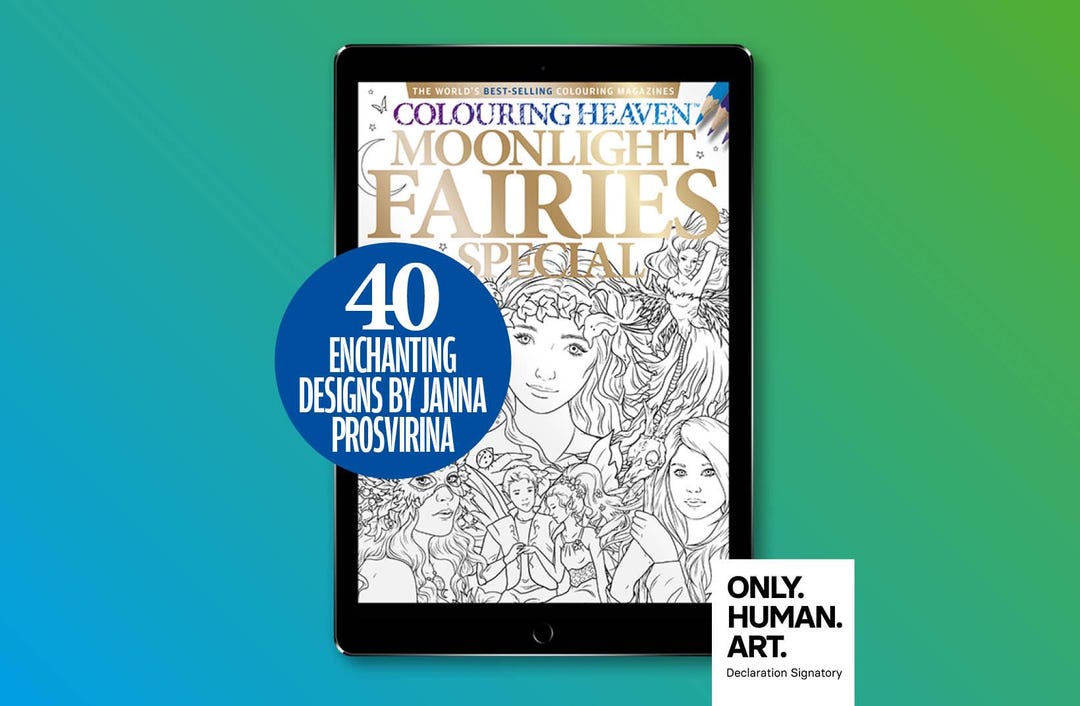 Colouring Heaven Moonlight Fairies Special (digital Download PDF ...