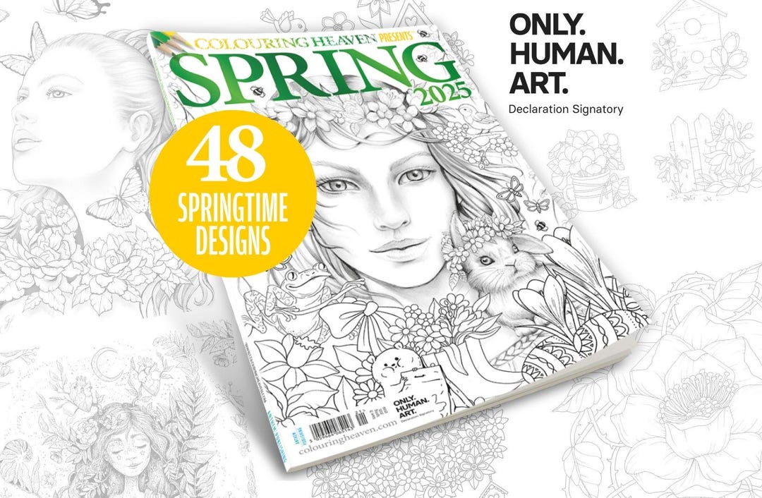 Colouring Heaven Presents Spring 2025 | Floral & Animal Colouring Pages ...