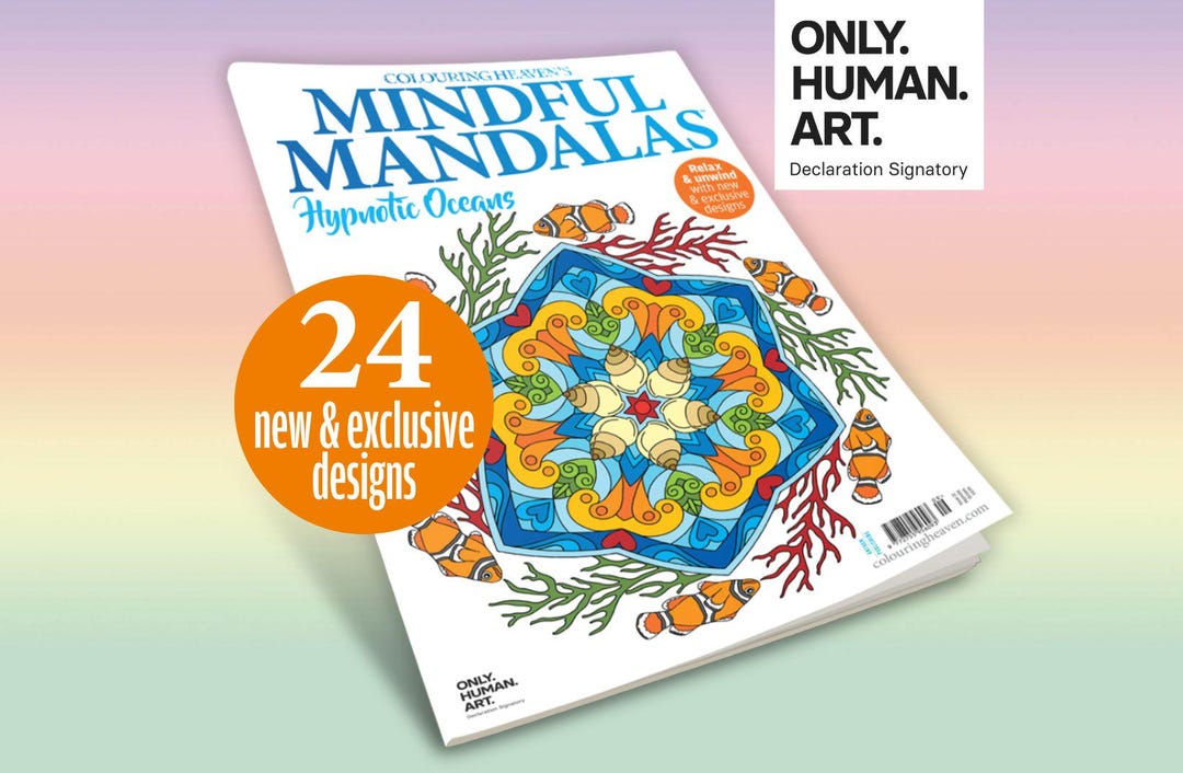 Mindful Mandalas Hypnotic Oceans (print Magazine) | Pattern & Mandala ...