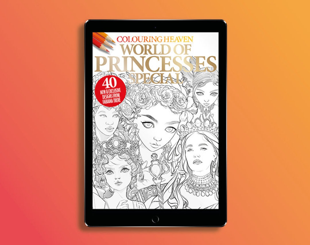 Colouring Heaven World of Princesses Special digital Download PDF ...