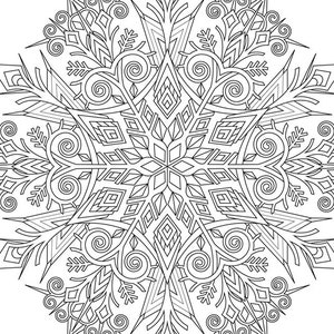 Mindful Mandalas Winter Wonders (digital Download) | Relaxing Colouring ...