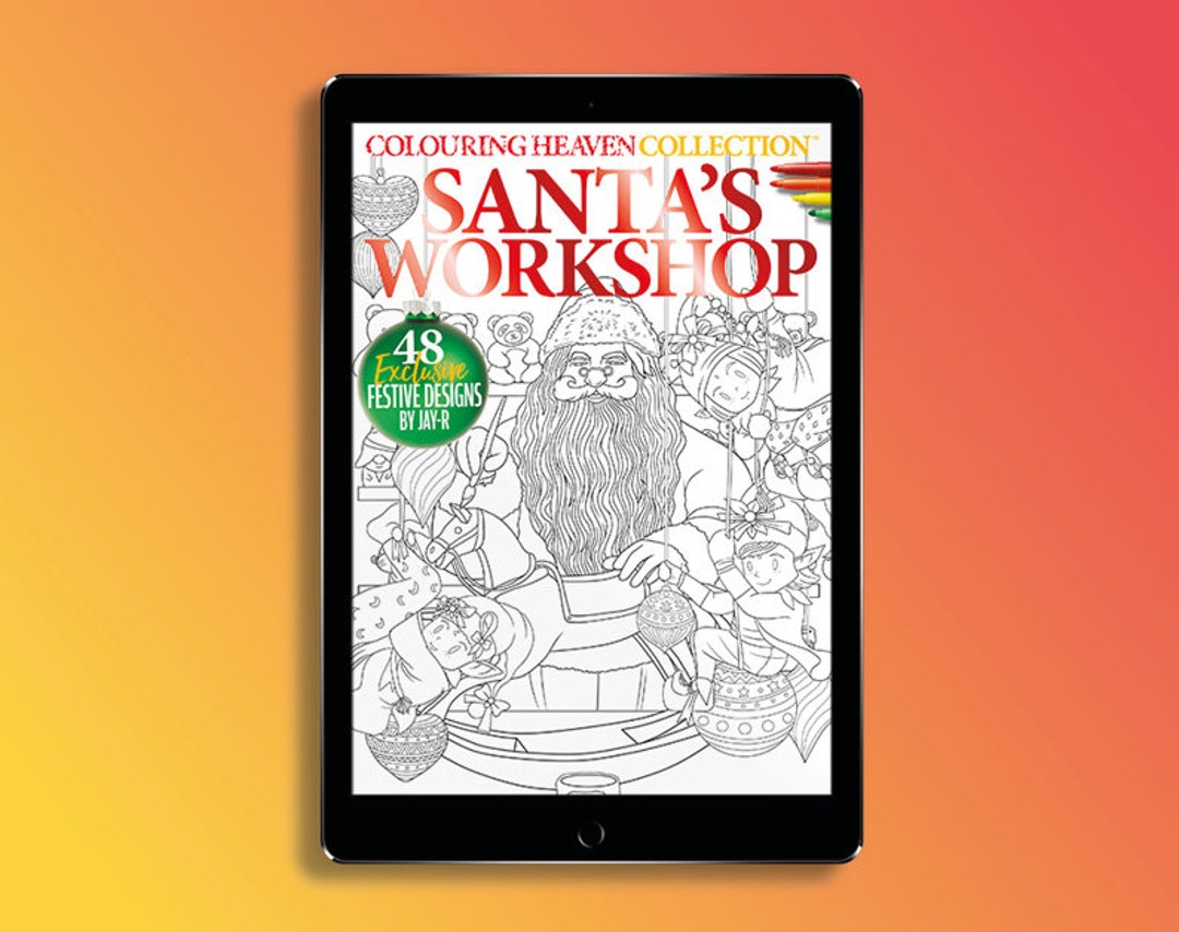 Colouring Heaven Collection Santa's Workshop digital Download PDF ...