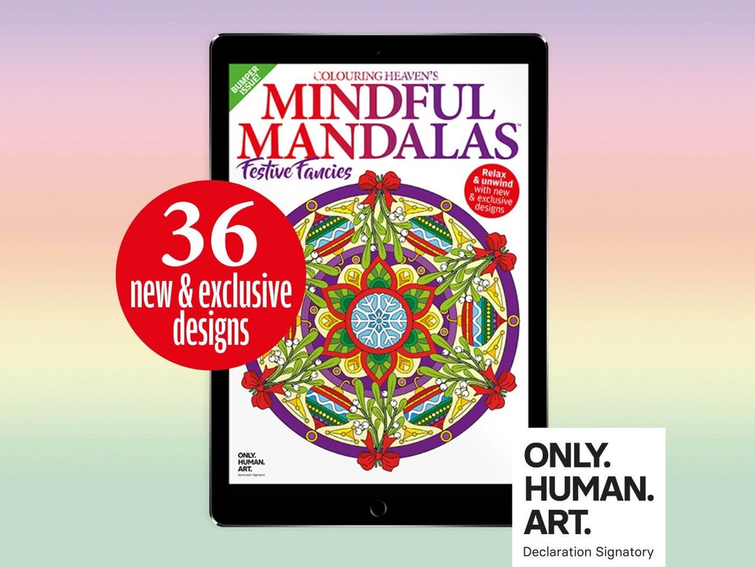 Mindful Mandalas Festive Fancies BUMPER Issue digital Download Relaxing ...