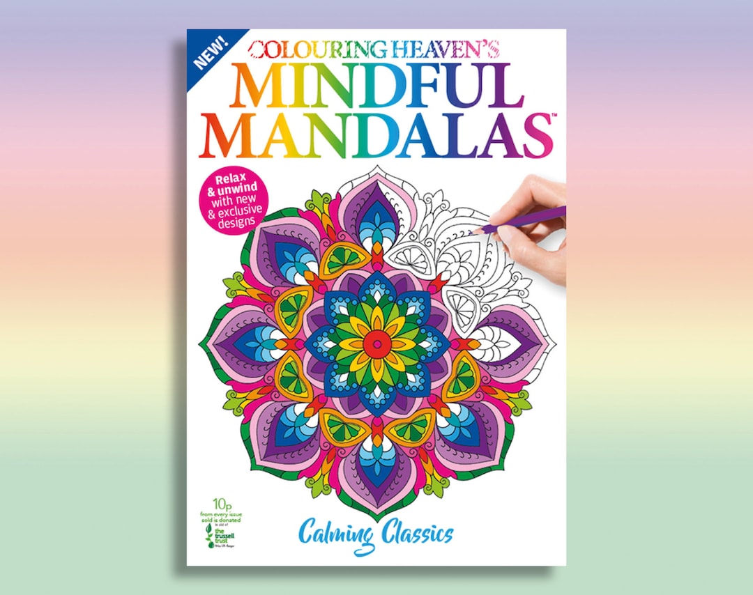 Mindful Mandalas Calming Classics print Magazine Pattern & - Etsy