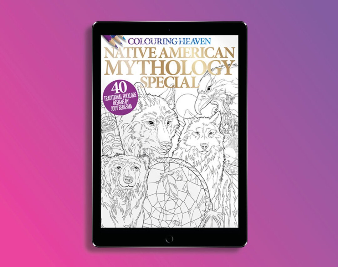Colouring Heaven Native American Mythology Special digital - Etsy