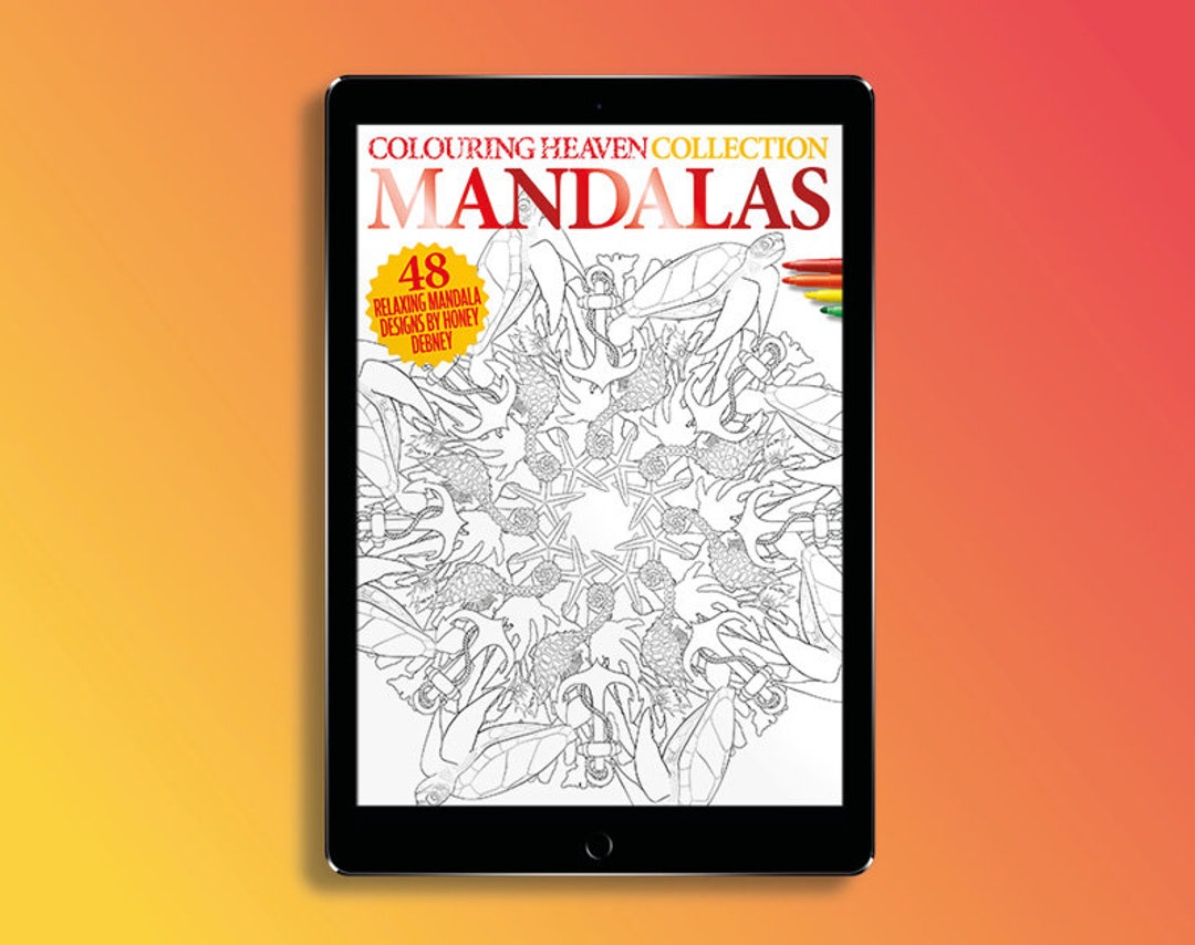 Colouring Heaven Collection Mandalas digital Download PDF - Etsy