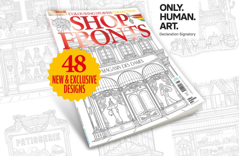 Colouring Heaven Collection Shop Fronts | Storefront Colouring Pages ...