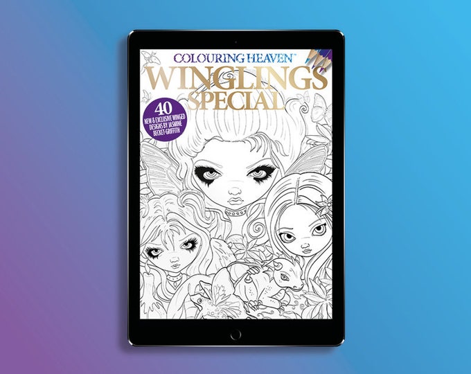 Colouring Heaven Winglings Special digital Download PDF - Etsy