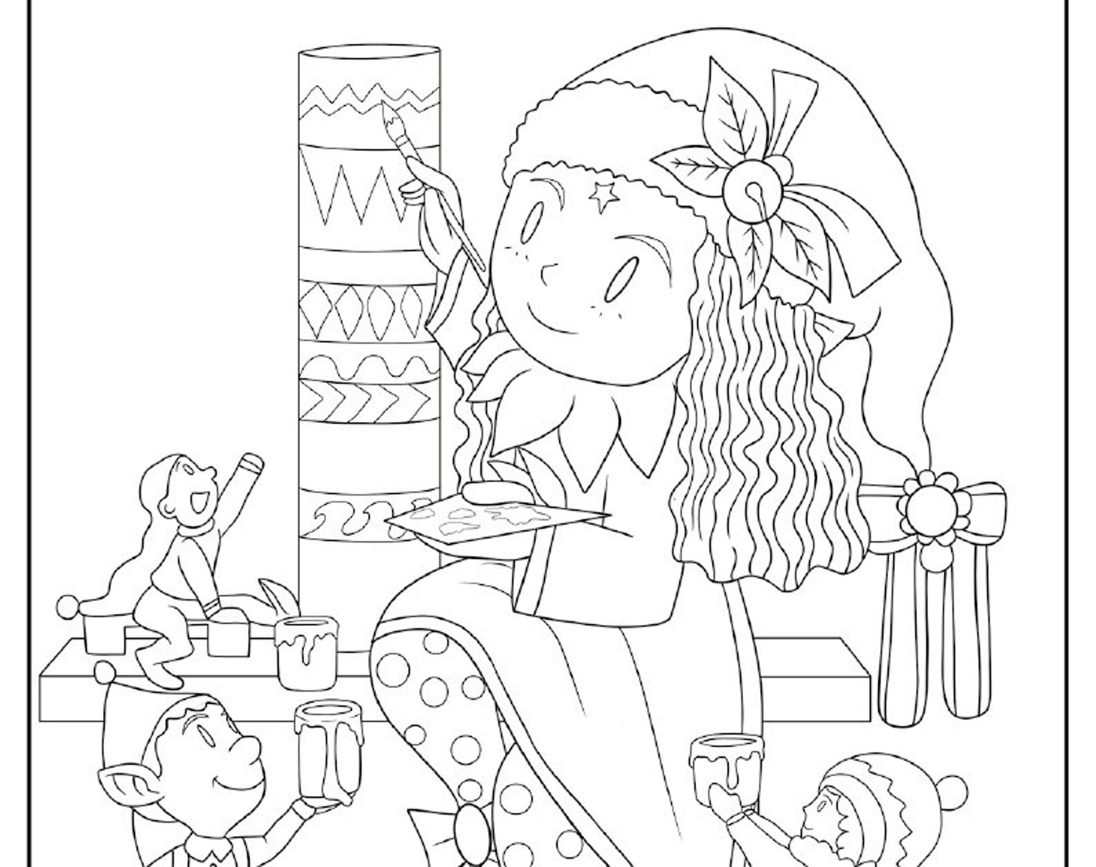 Colouring Heaven Collection Santa's Workshop (digital Download PDF ...